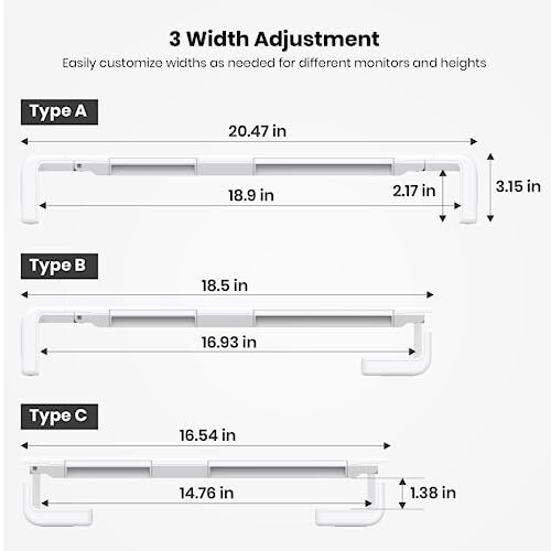 Monitor Stand Riser, Klearlook Foldable, Height Adjustable Computer ...