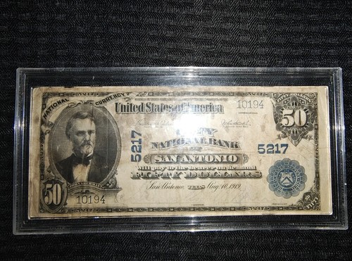 1902 $50 USA San Antonio Texas Bank Note | eBay