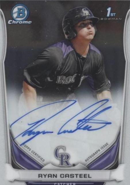 2014 Bowman Chrome - Prospect Autographs Ryan Casteel #BCAP-RC (AU, RC ...