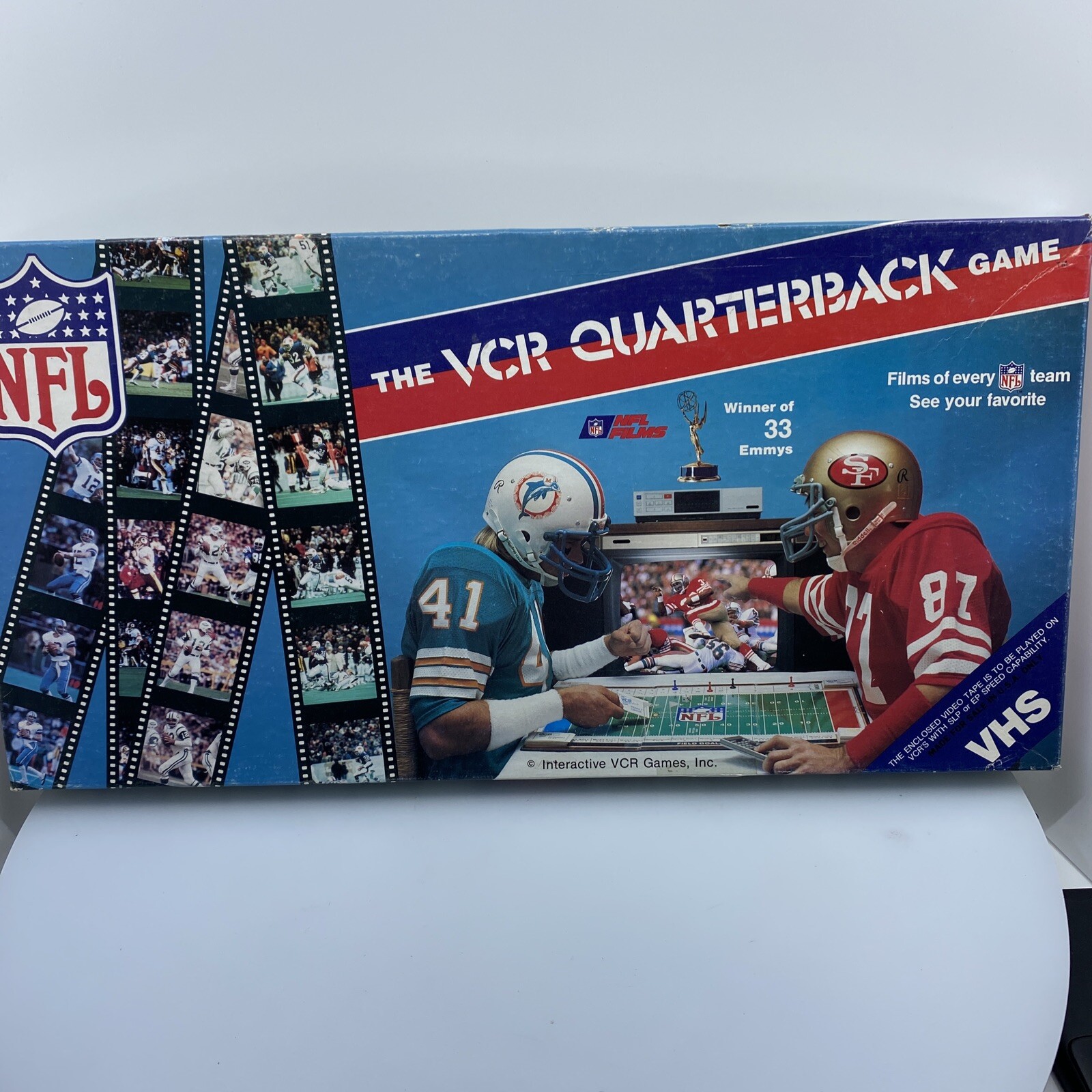Vintage 1986 THE VCR QUARTERBACK Interactive Game VHS NFL Films ...