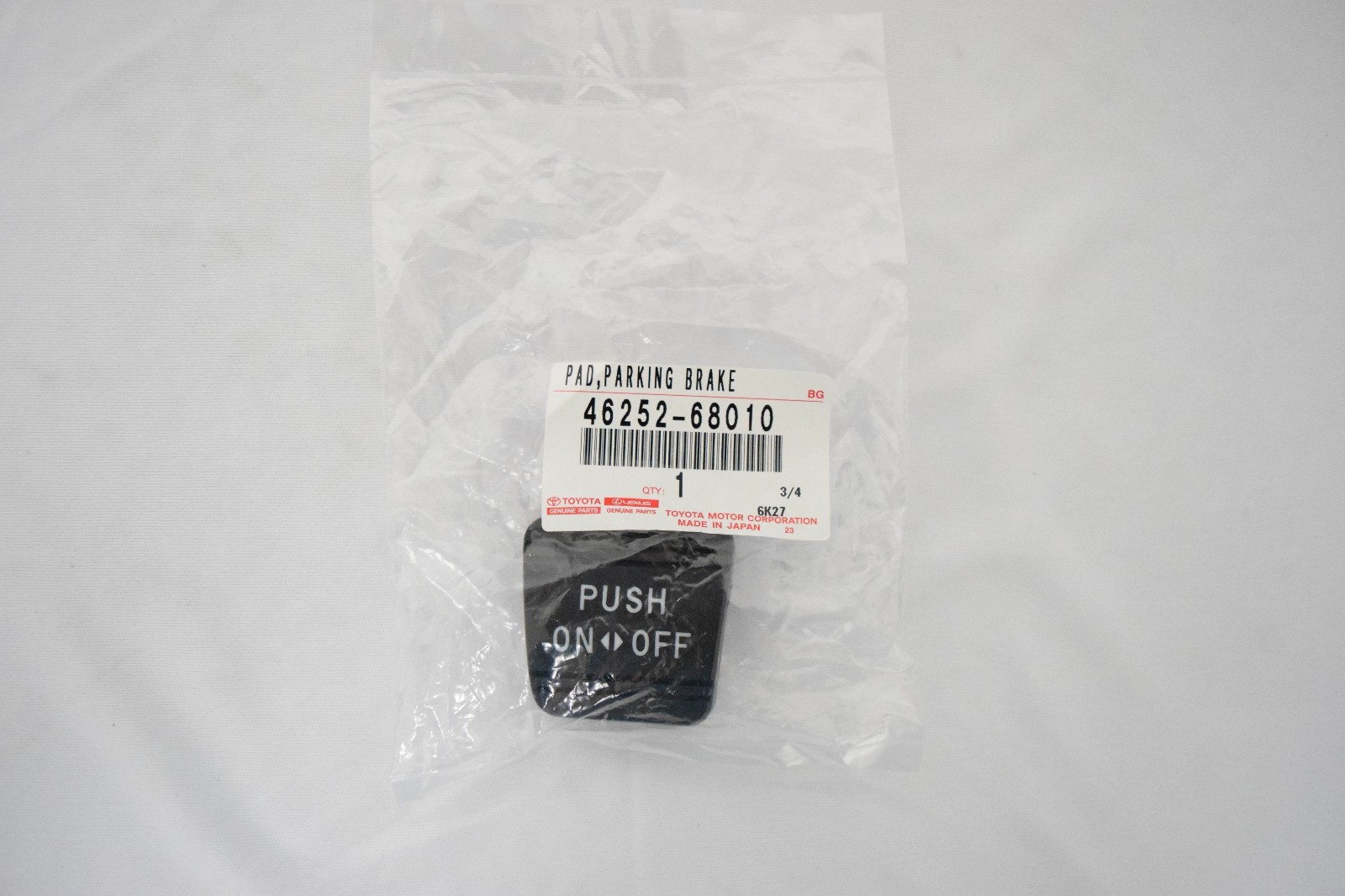 TOYOTA / LEXUS GENUINE PARKING EMERGENCY BRAKE PEDAL PAD 46252-68010 / ...