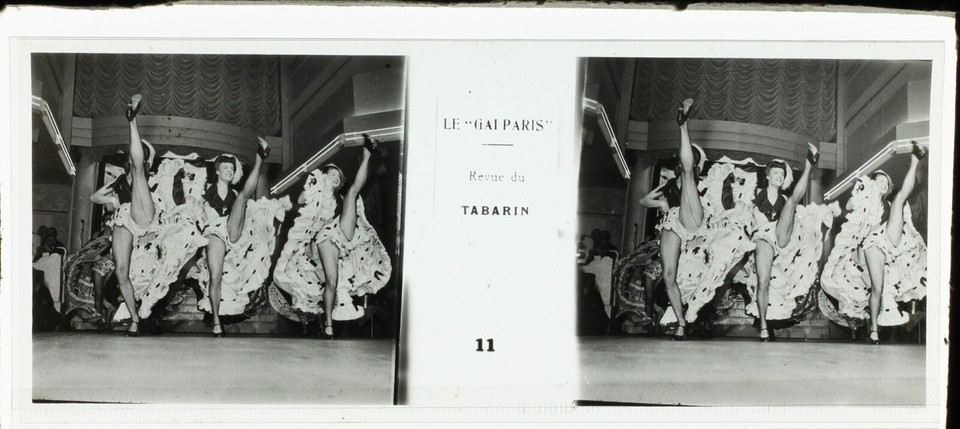 FRANCE Paris Bal Tabarin French cancan Cabaret, Photo Stereo Film ...