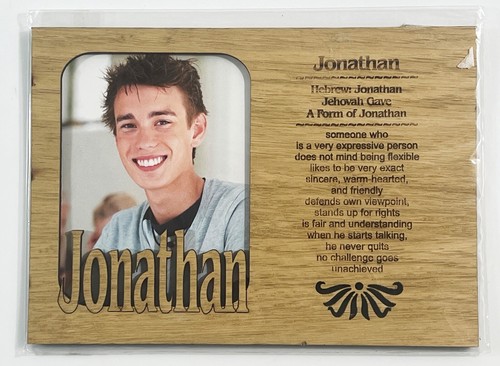 JONATHAN Personalized Name Profile Laser Engraved Wood Picture Frame ...