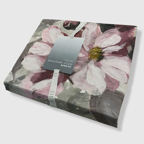 $79 Designers Guild Gray Fresco Fiore Floral Platinum Standard Sham ...