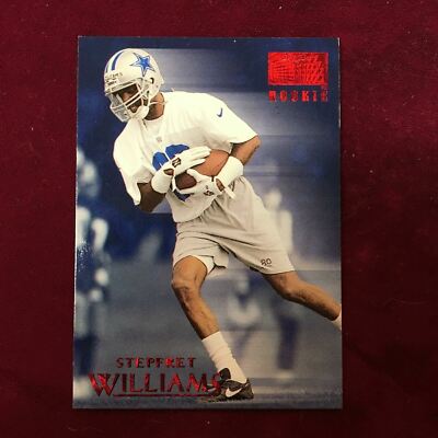 1996 Skybox Premium Ruby RC STEPFRET WILLIAMS #228 Dallas Cowboys ...