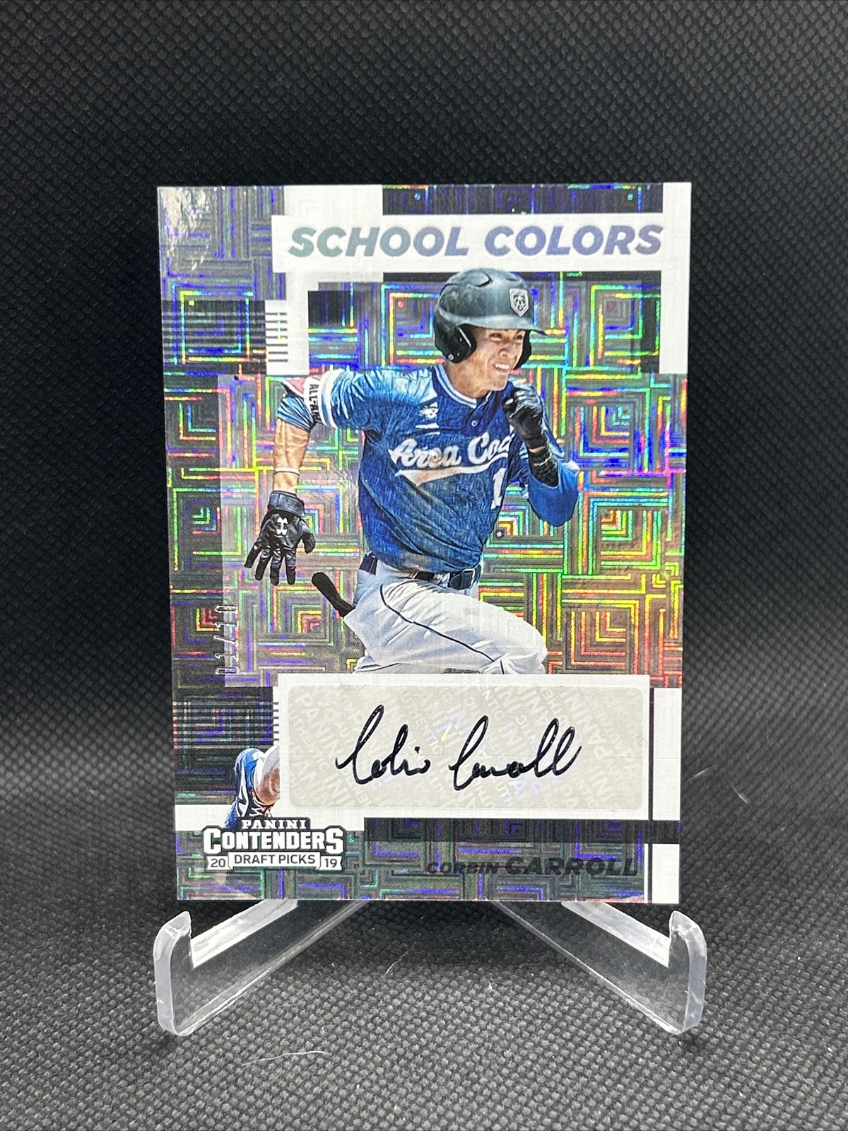 2019 Contenders Draft Picks Corbin Carroll School Colors Auto 1/10 | eBay