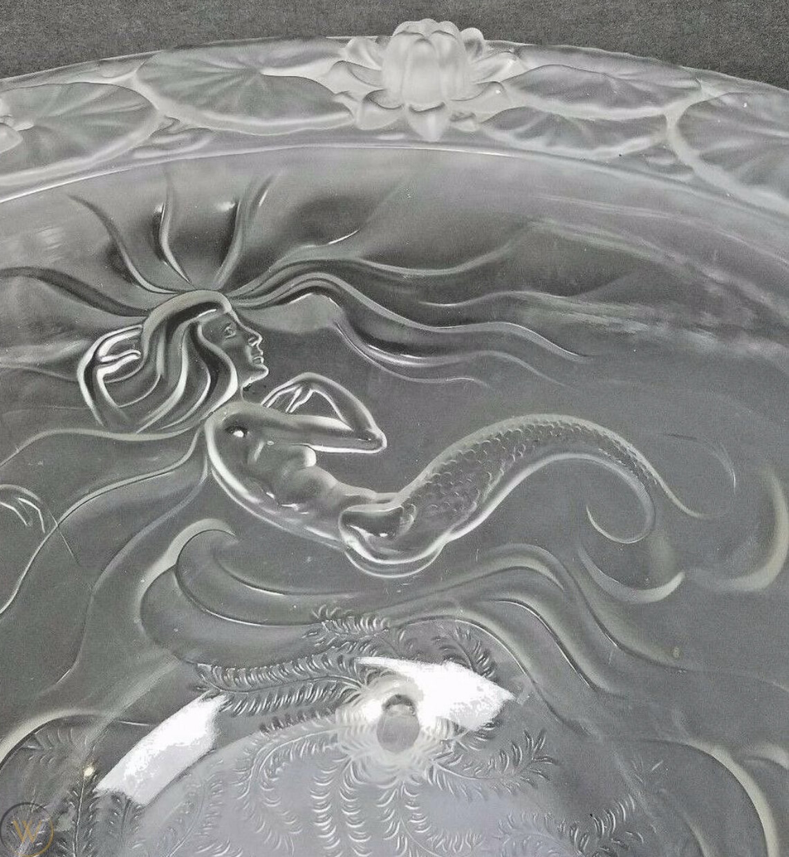 Vintage Mermaid Art Deco Joseph Inwald Barolac Czech Art Glass Mermaid ...