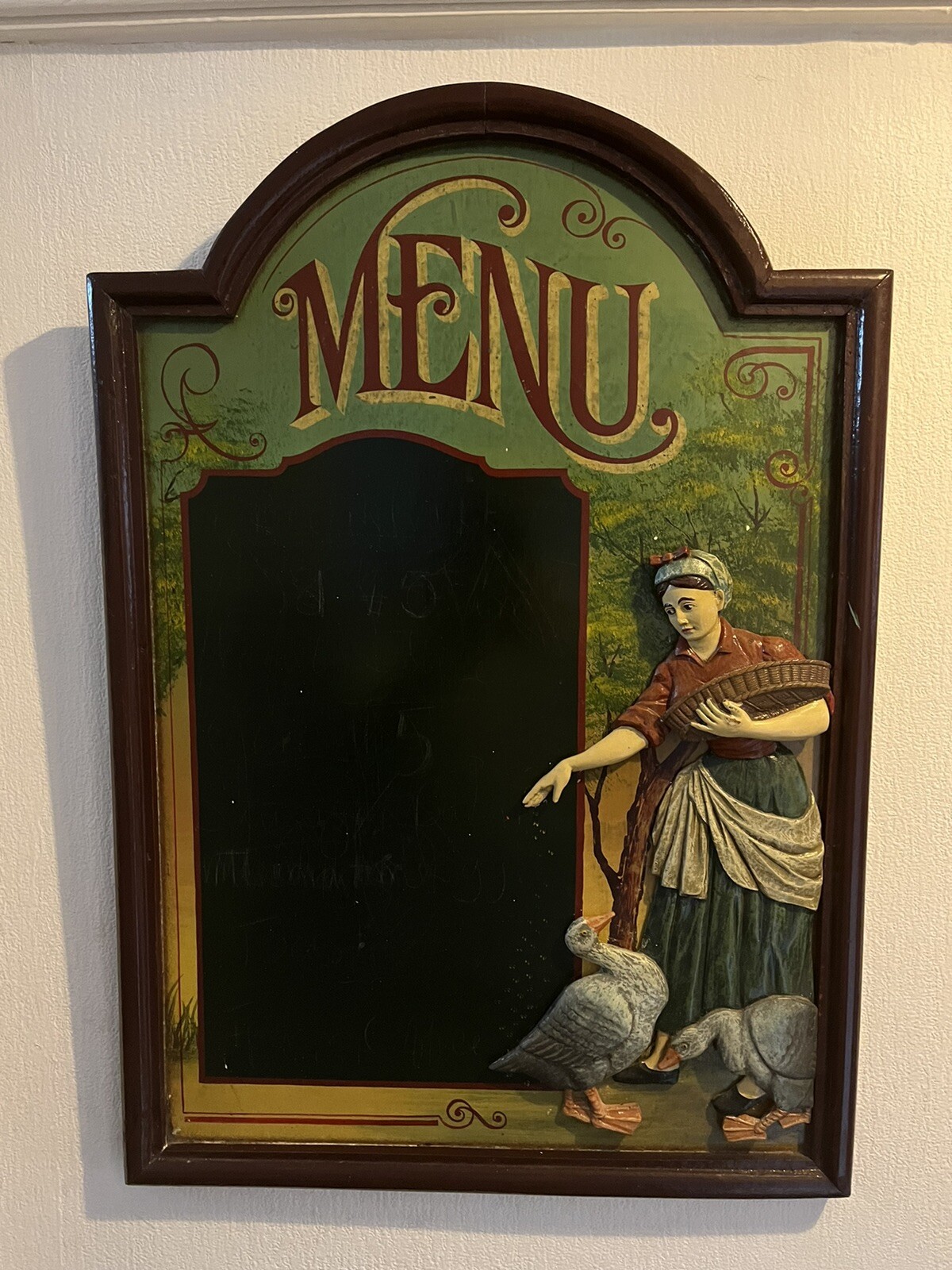 modern vintage country corner cafe restaurant kitchen menu sign wooden ...