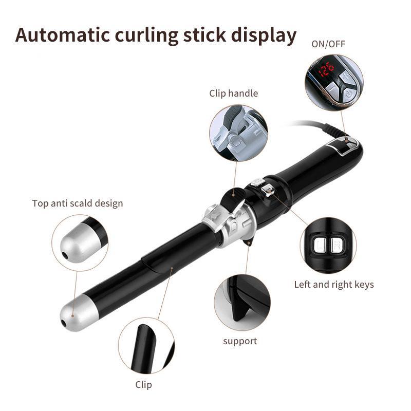 Hair Curler: Auto Curling Iron, LCD Temperature Control, Fast Shipping ...