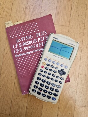 Casio fx-9750G PLUS Grafischer Taschenrechner, grüne Rückseite, mit ...