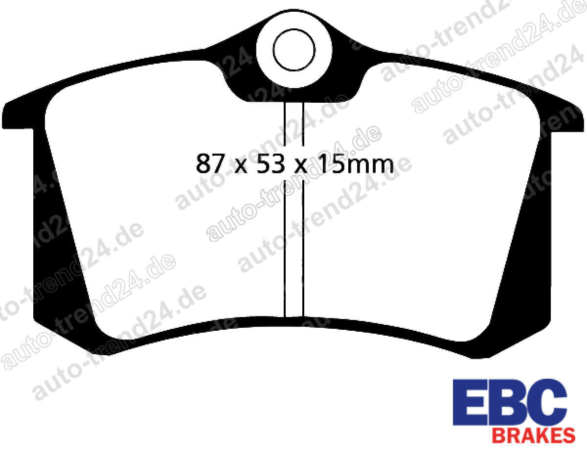 EBC Bremsbeläge hinten u.a.: Citroën C3 Aircross II 2C 2R Bj. 2017-2024 ...