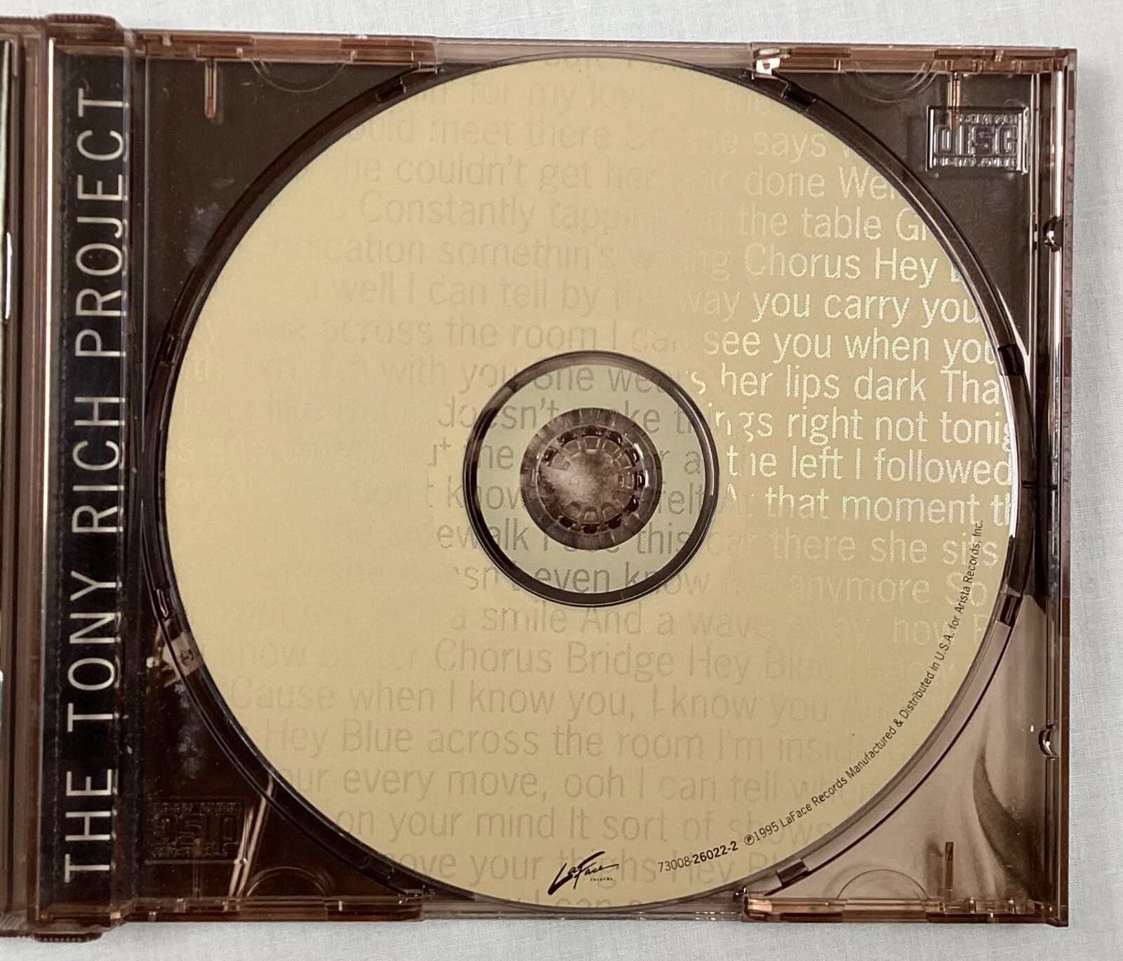 The Tony Rich Project Words CD 1995 LaFace Records Nobody Knows Funk ...