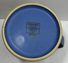 Denby England Handcrafted Pottery Pitcher Cobalt Blue Checked Reflex ...