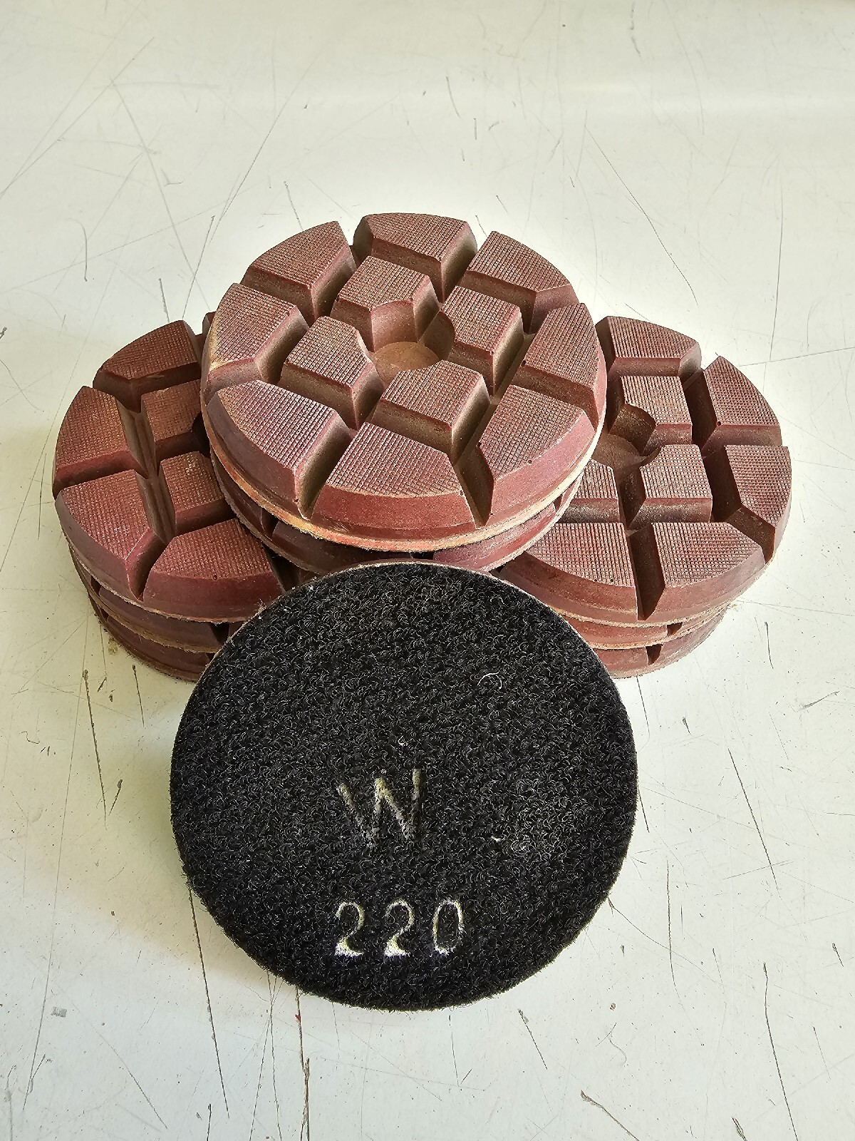 Concrete Diamond polishing resin Discs 220 Grit | eBay