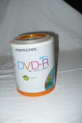 Memorex 32020034420 16X DVD-R (100 PK), 100 pack DVD-R Tote (NEW) | eBay
