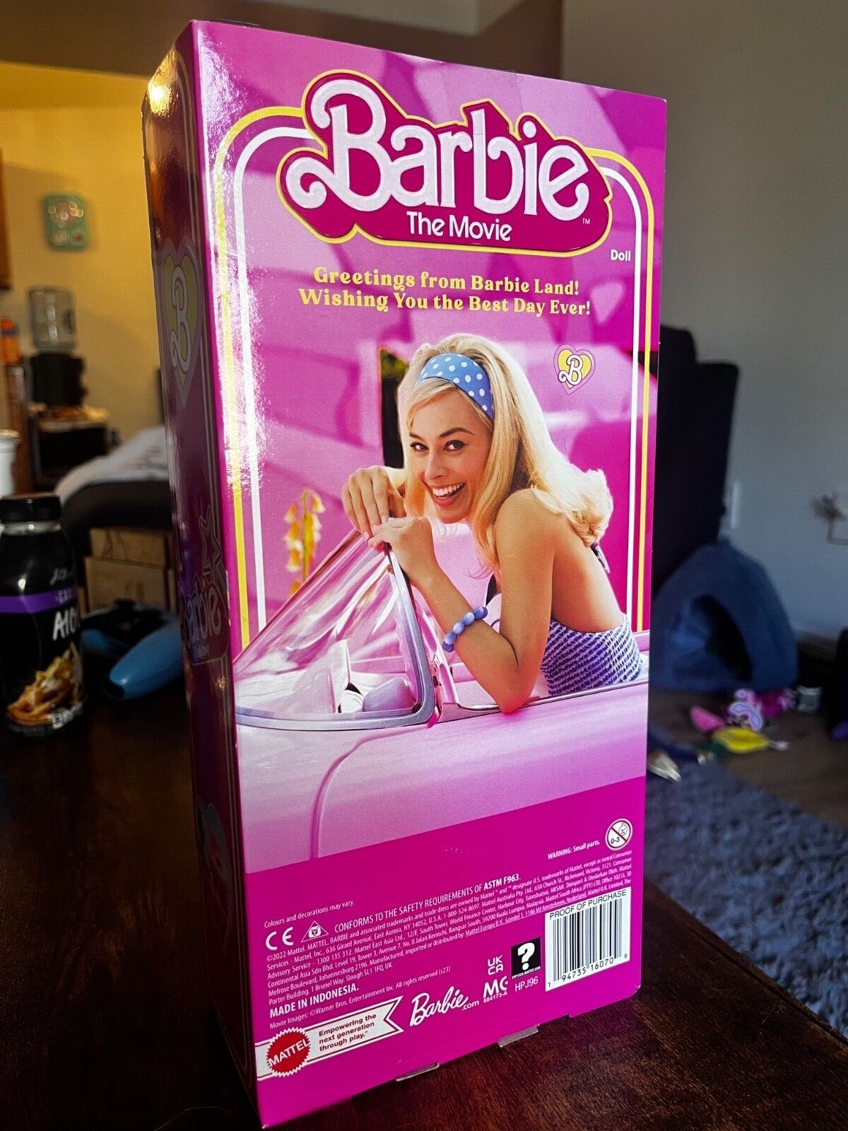AMC Barbie Movie Doll and Pink Corvette Car Popcorn Bucket - Brand New ...