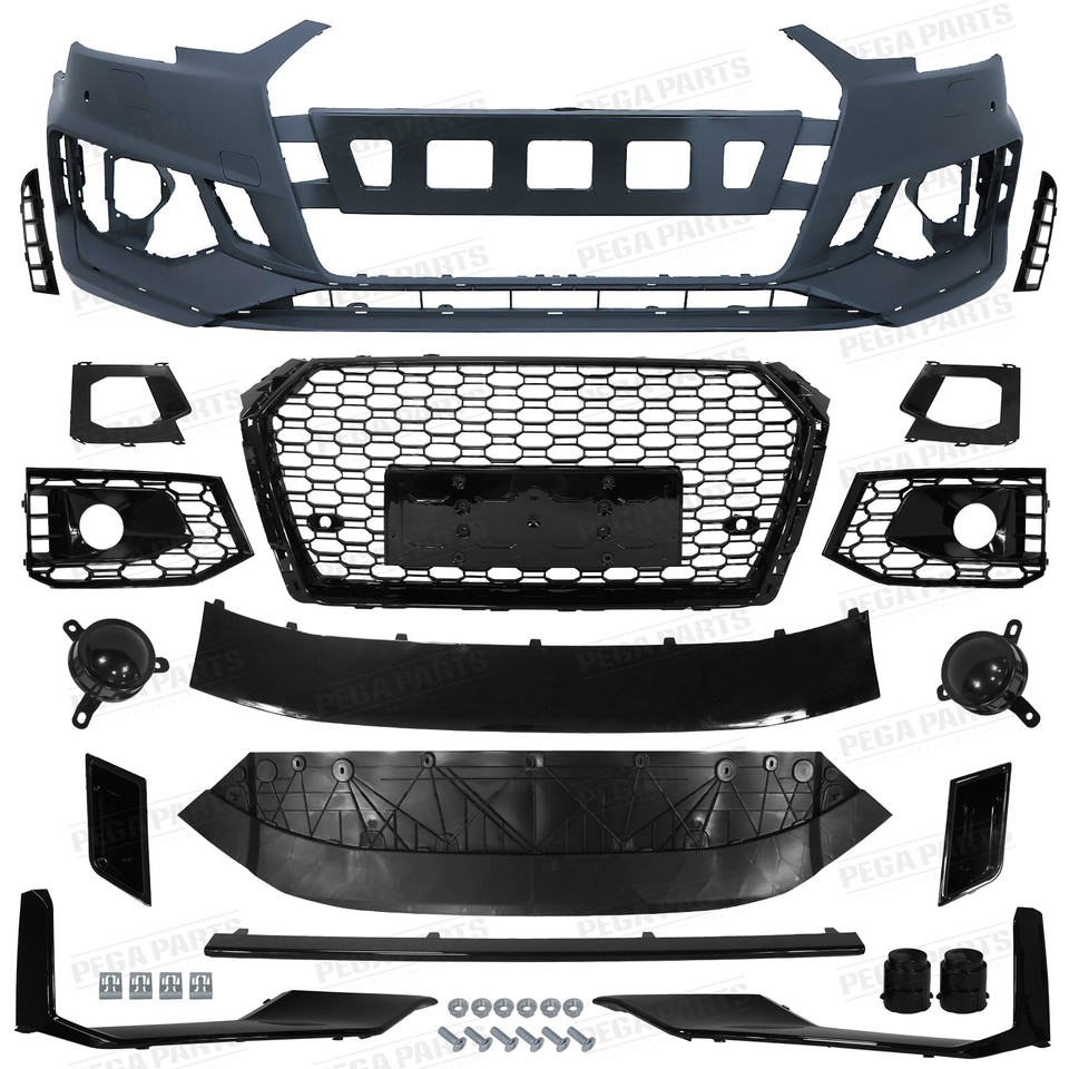 Fit 2017 2018 2019 Audi A4 Front Bumper Cover Grille Conversion Kit To ...