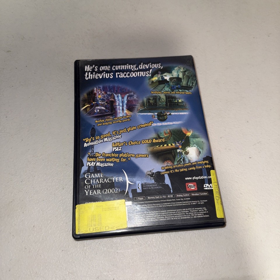 Sly Cooper and the Thievius Raccoonus Greatest Hits Sony PlayStation 2 ...