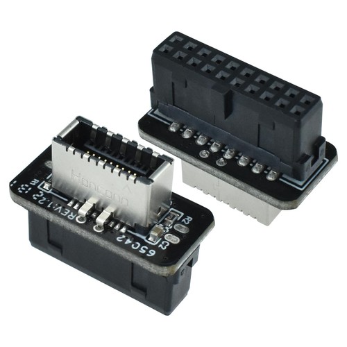 UBANU USB 3.2 Gen 1 to USB 3.2 Gen 2 Header Adapter, Internal Vertical ...