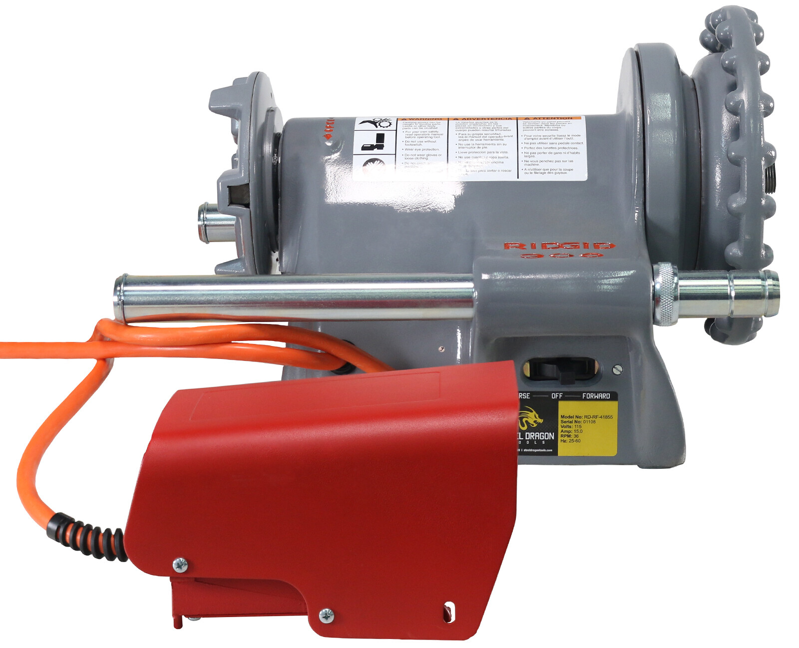Reconditioned RIDGID® 300 Power Drive Pipe Threading Machine 41855 ...