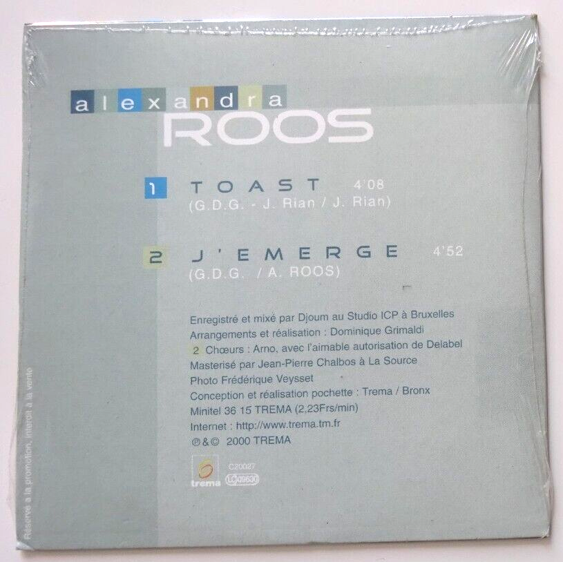 ALEXANDRA ROOS : TOAST ♦ NEW CD SINGLE ♦ | eBay
