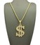 NEW DOLLAR SIGN PENDANT & 24" BOX/CUBAN/ROPE CHAIN HIP HOP NECKLACE ...