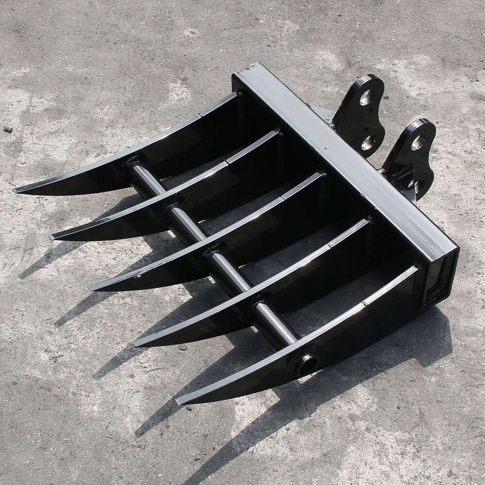 Rake:Attachment for 2000lbs 1 Ton Mini Excavators for land clearing ...
