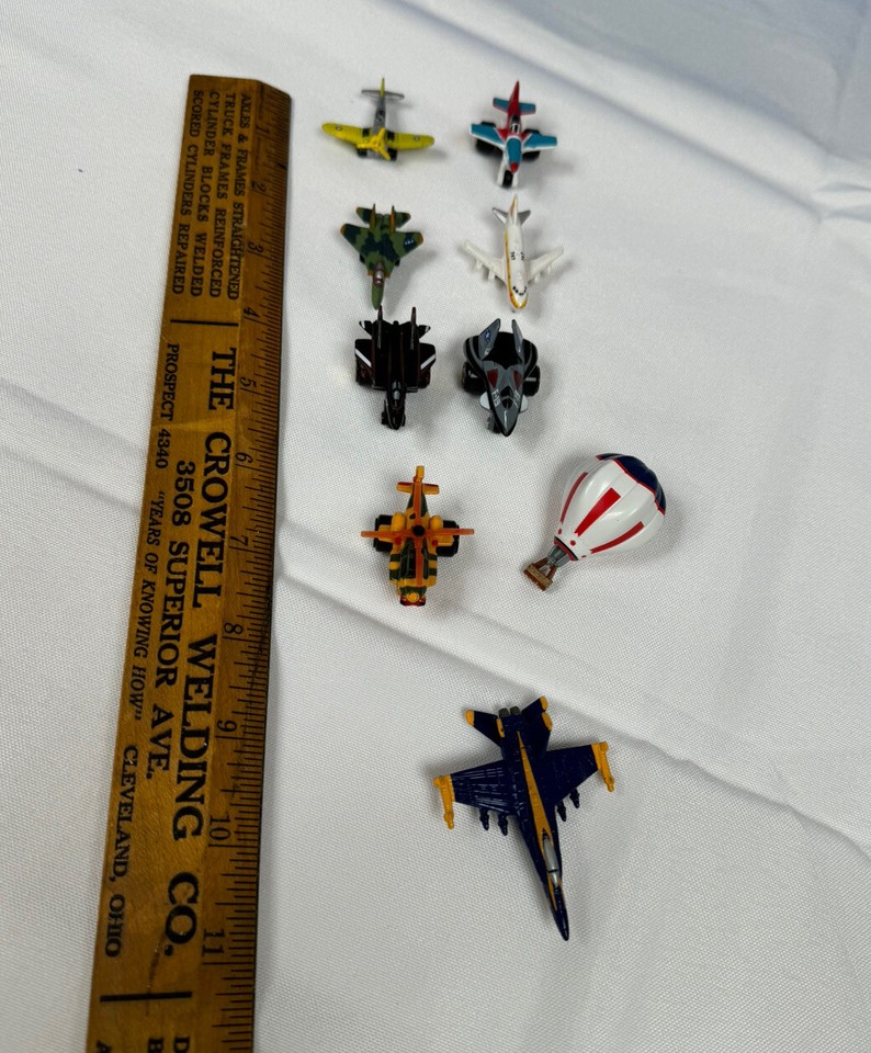 Vintage Galoob Micro Machines Super 44 Yellow Case W 36pcs Aviation ...