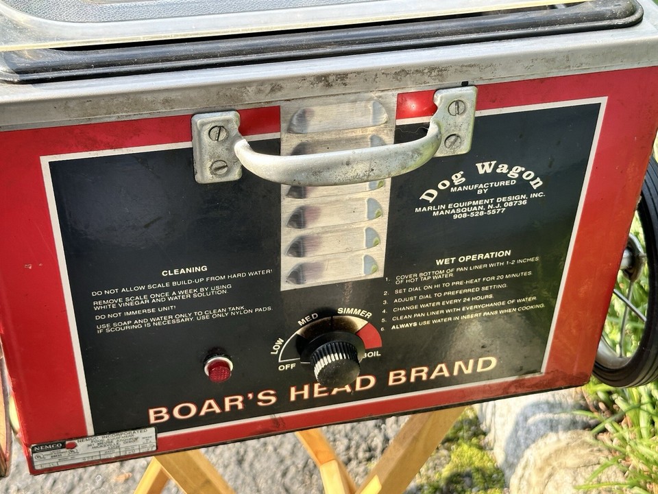 BOARS HEAD HOT DOG TABLE TOP CART W/ACCESSORIES COMMERCIAL GRADE | eBay