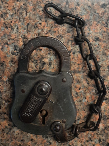 Rare Miller Chicago, St. Paul, Minneapolis, Omaha Ry. Lock | eBay