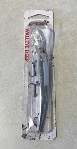 Bandit Walleye Deep SILVER CHROME Diving Fish Lure 6.5” Plug NEW Multi ...