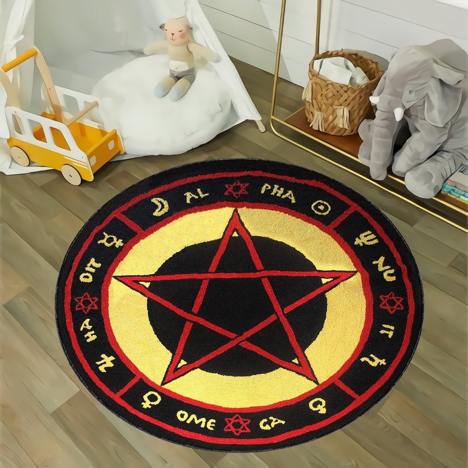 The Love Witch Patterned Rug, The Love Witch, Satan Red , Voodoo ...