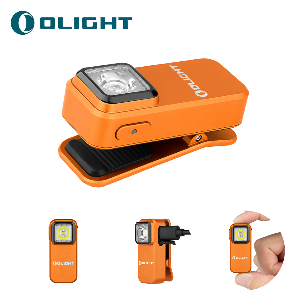 Olight Oclip 300 Lumens Mini Clip Light EDC Torch White & Red Light ...