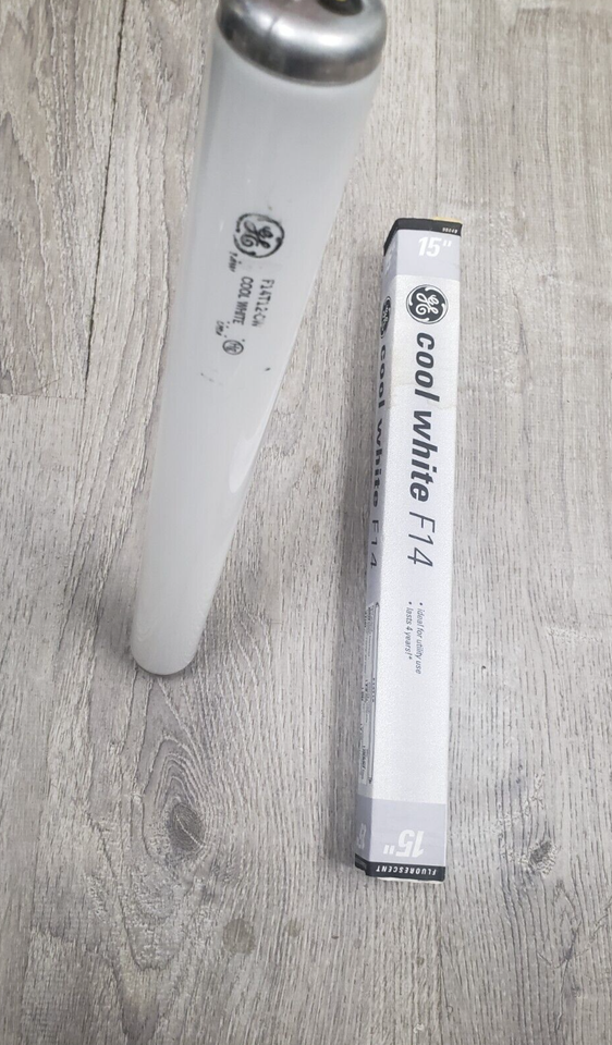 GE FLUORESCENT LAMP TUBE COOL WHITE F14T12 CW 14W 15" T12 | eBay