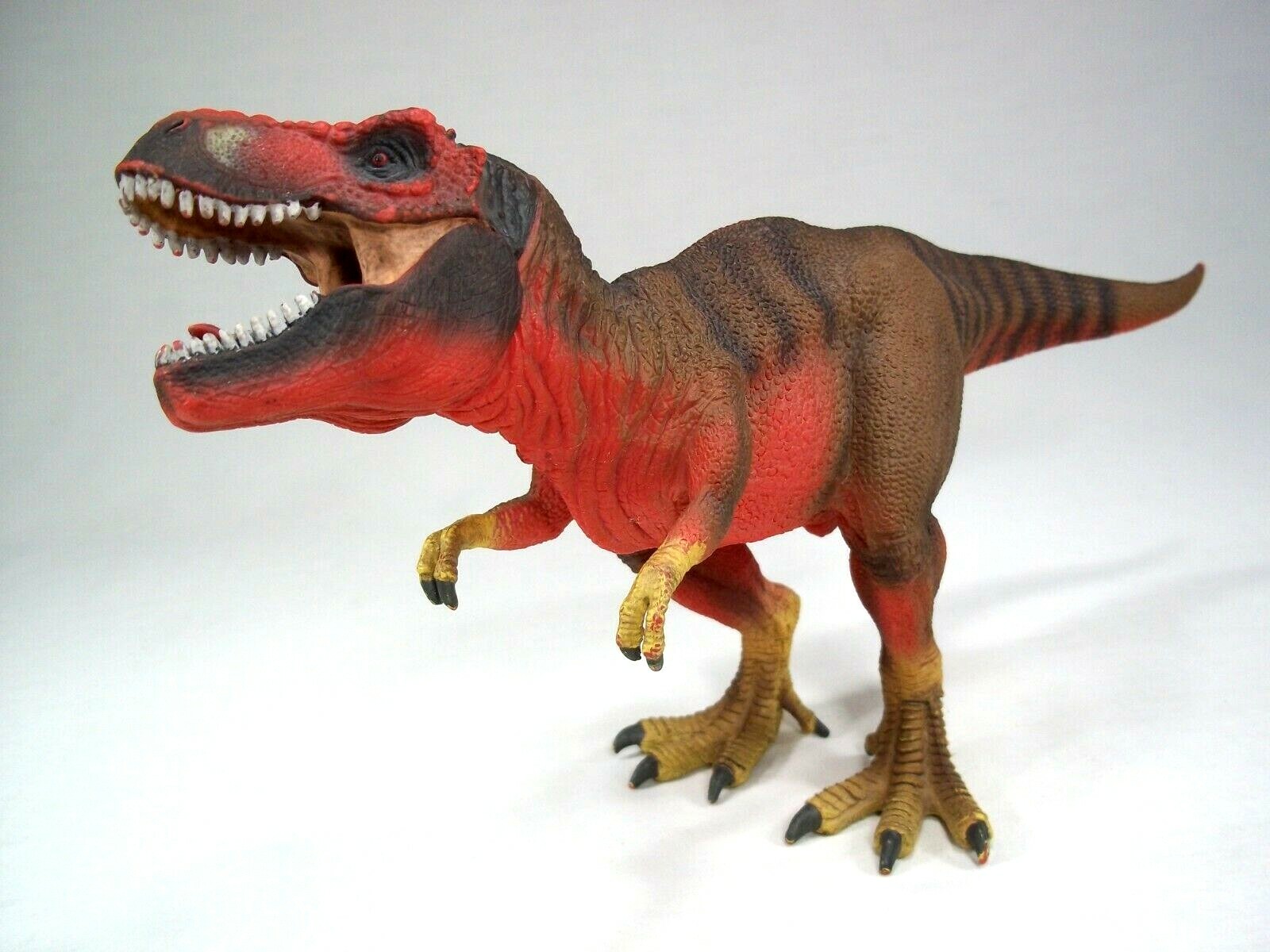 Rare 2011 Red Schleich Tyrannosaurus Rex Dinosaur T Rex Figure Dino ...