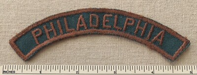 Vintage PHILADELPHIA Boy Scout Explorers Green & Brown Community Strip ...
