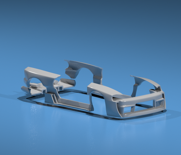 FatBoi Style Wide Body Kit for Hot Wheels Subaru 22B - Resin - 3d ...