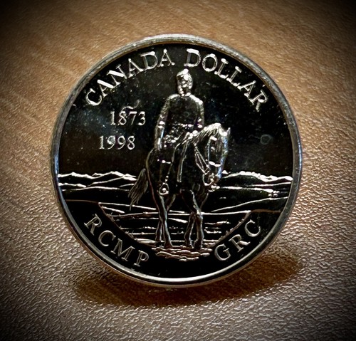 1998 Royal Canadian Mounted Police Silver Dollar, Token, Token & Stamp ...