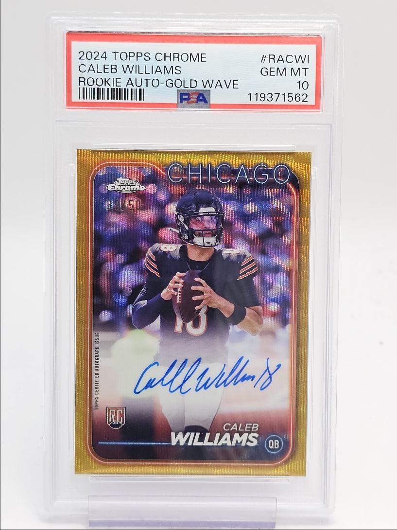 100 Most Watched Caleb Williams Football Card Auctions
