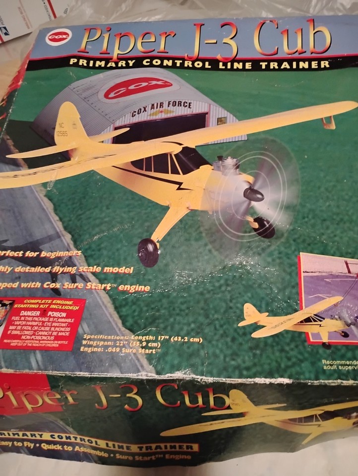 Cox, "PT-19 Flight Trainer" Vintage Controline Gas Powered Plane New | eBay