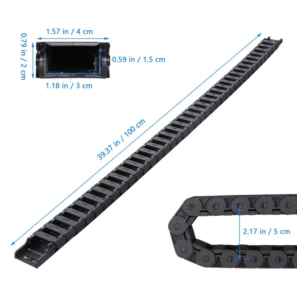 Cable Track Carrier Wire Conduit Machine Tool Accessories Drag Chain ...