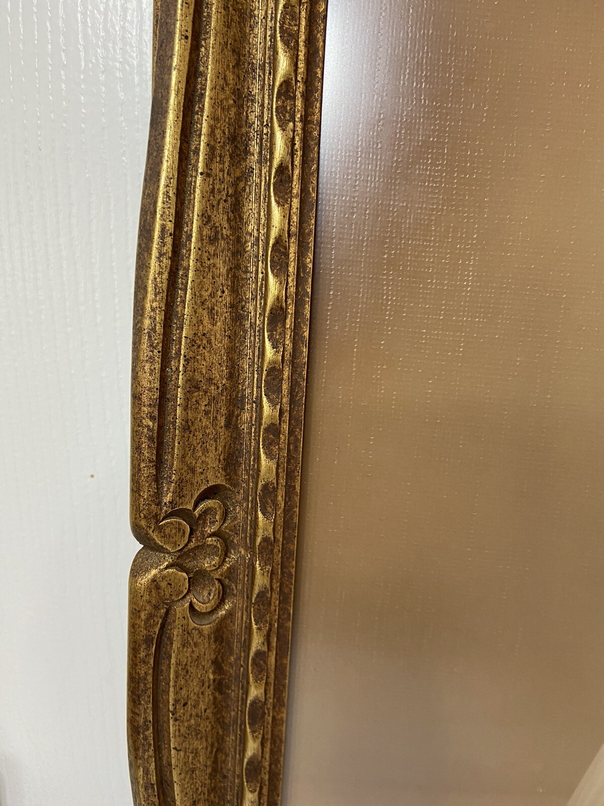 VTG Wall WOOD FRAME Glare Free Glass 22 7/8" x 18 7/8" Bridal Pic Local ...