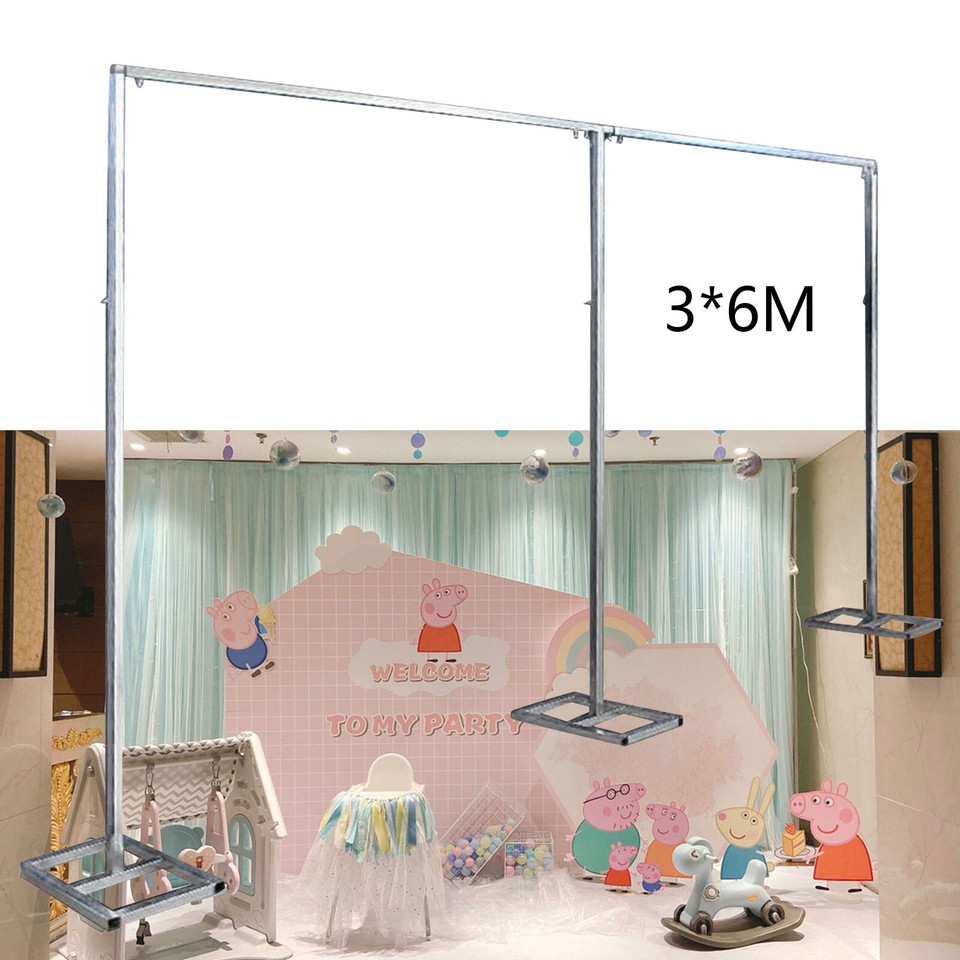 20x10ft Heavy Duty Backdrop Stand Kit - Wedding/Event Pipe Frame w ...