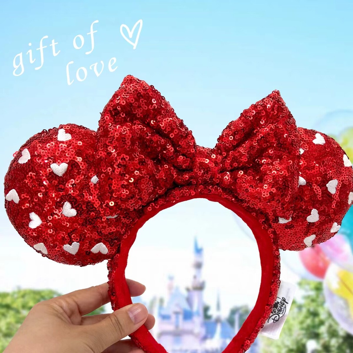 Disney Red Bow Disney Minnie Mouse Red Luxe Bow Headband Little