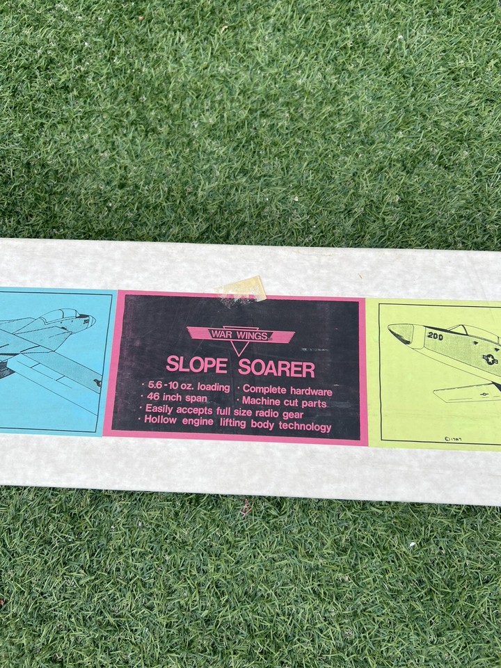 Rare Vtg War Wings F-14A Tom kitty Slope Soarer Rc Kit Celerity Aero ...