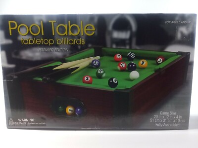 New Sealed In Box Westminster Tabletop Billiards Pool Table Premier ...