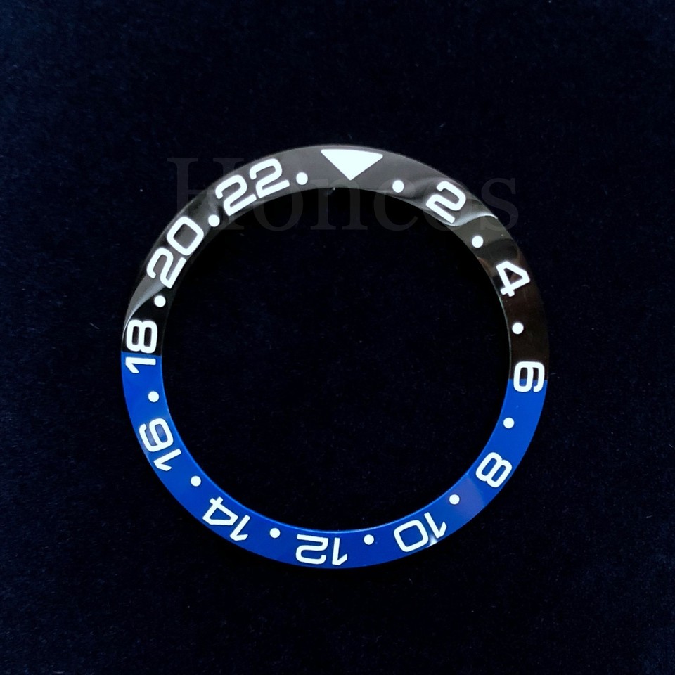 38MM Ceramic Bezel Insert Ring GMT Planet Ocean Diver Vintage fits for ...