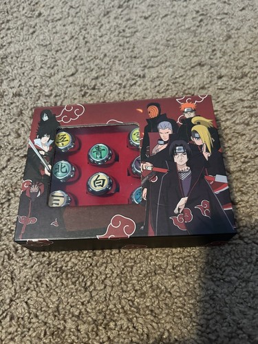 10 PCS Naruto Rings Set NARUTO Akatsuki Member's Cosplay Rings | eBay
