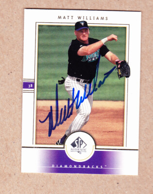 Matt Williams signed 2000 Upper Deck SP card #57-Arizona Diamondbacks ...