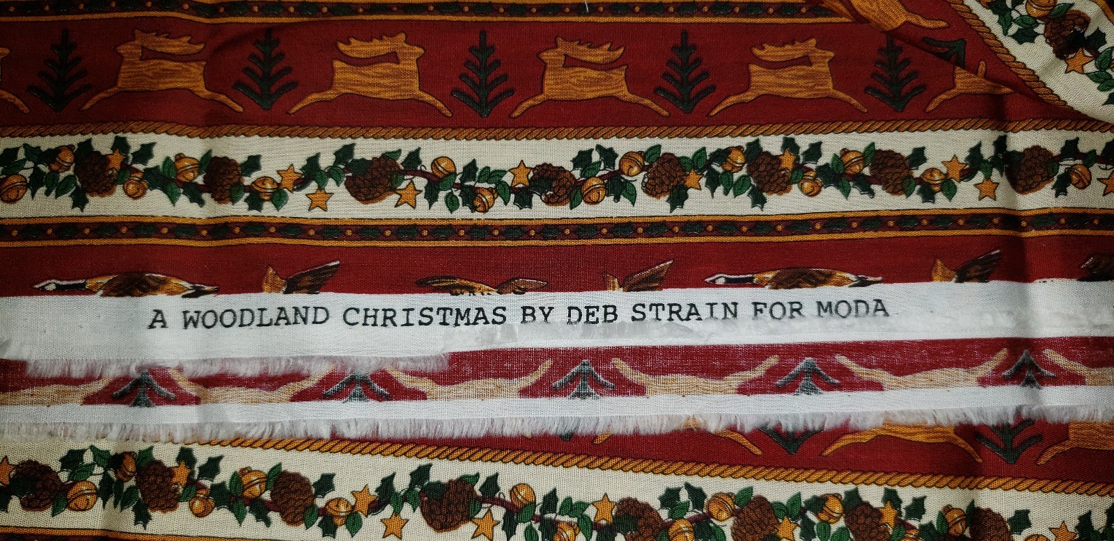 Deb Strain for Moda Colorful Sewing Quilting Christmas Holiday Fabric 1 ...